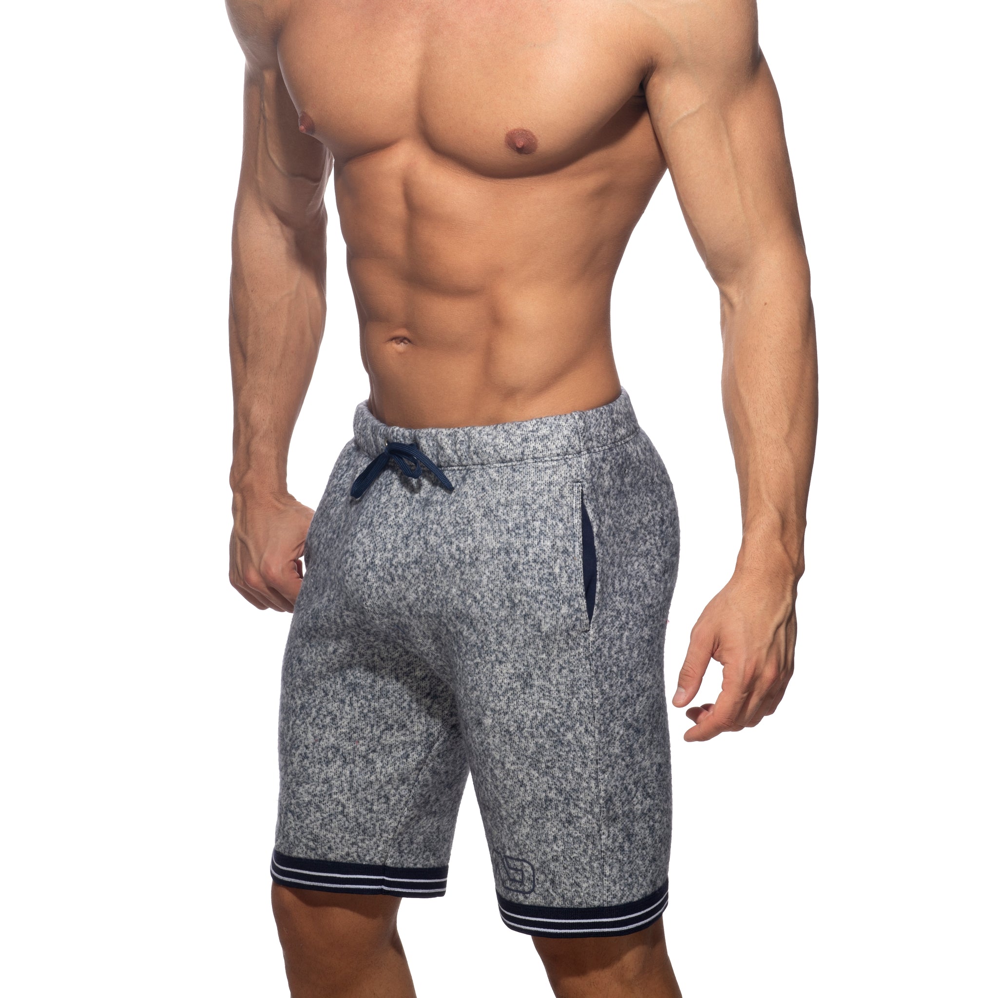 Addicted Mottled Bermuda Shorts Navy AD1210 – Addicted UK